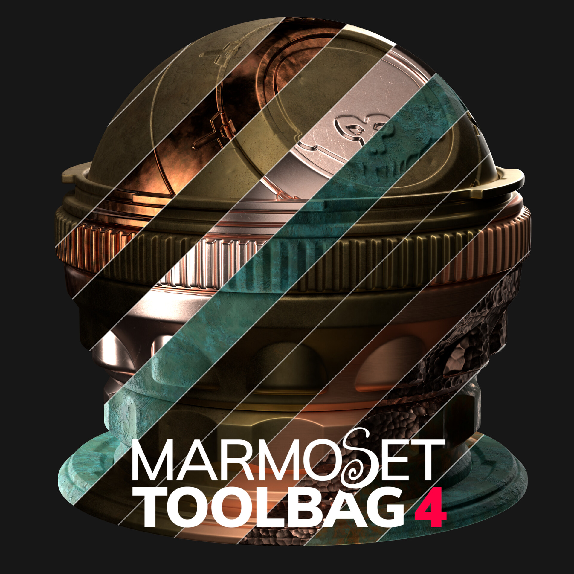 ArtStation - Marmoset Toolbag 4 Library - Metals Part 4