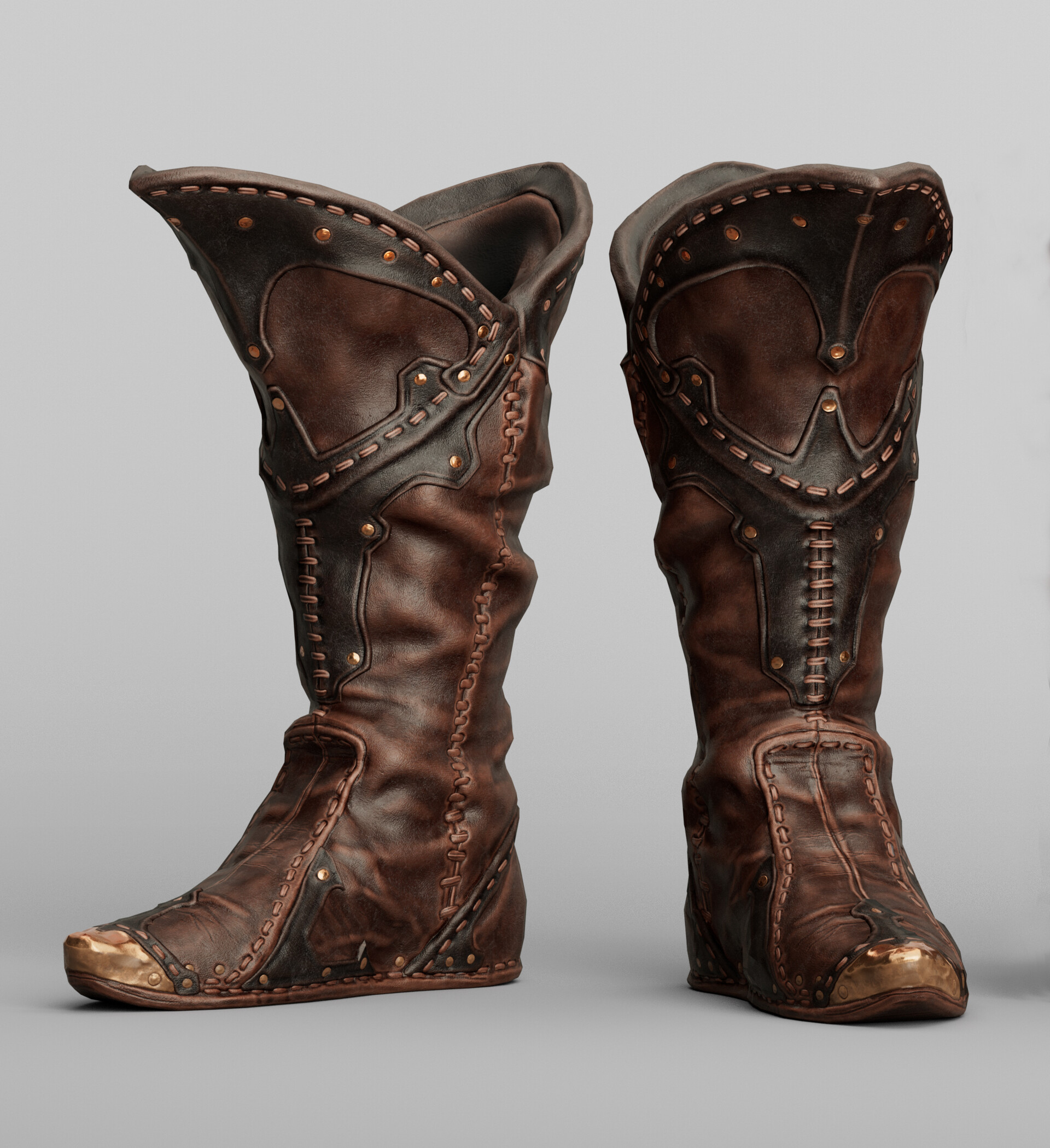 ArtStation - Medieval Boots