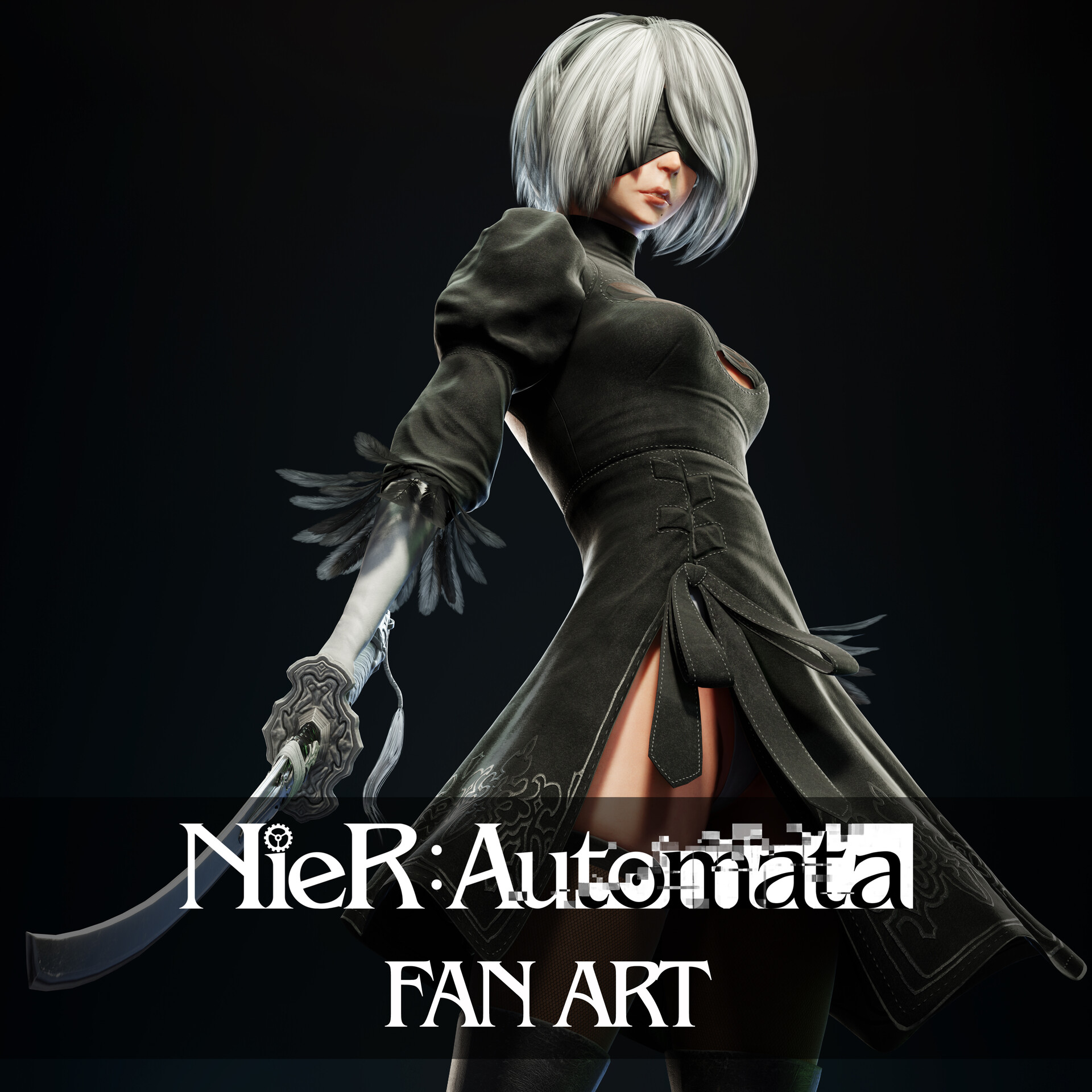 ArtStation - 2B - NieR: Automata