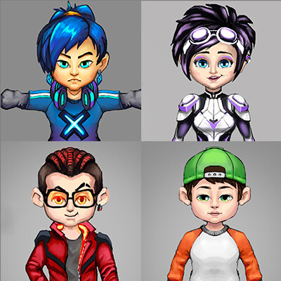 ArtStation - Mini Car Rush 2 characters concepts