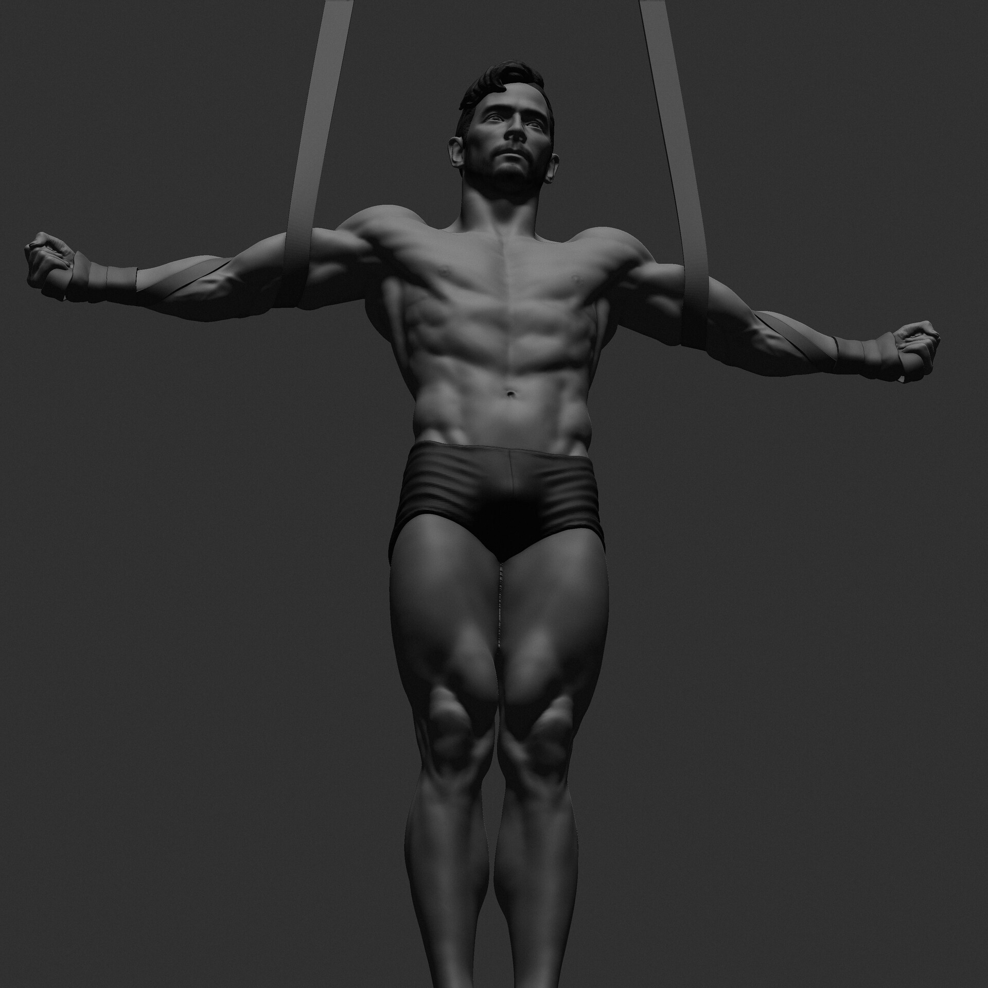 ArtStation - Male strap anatomy study