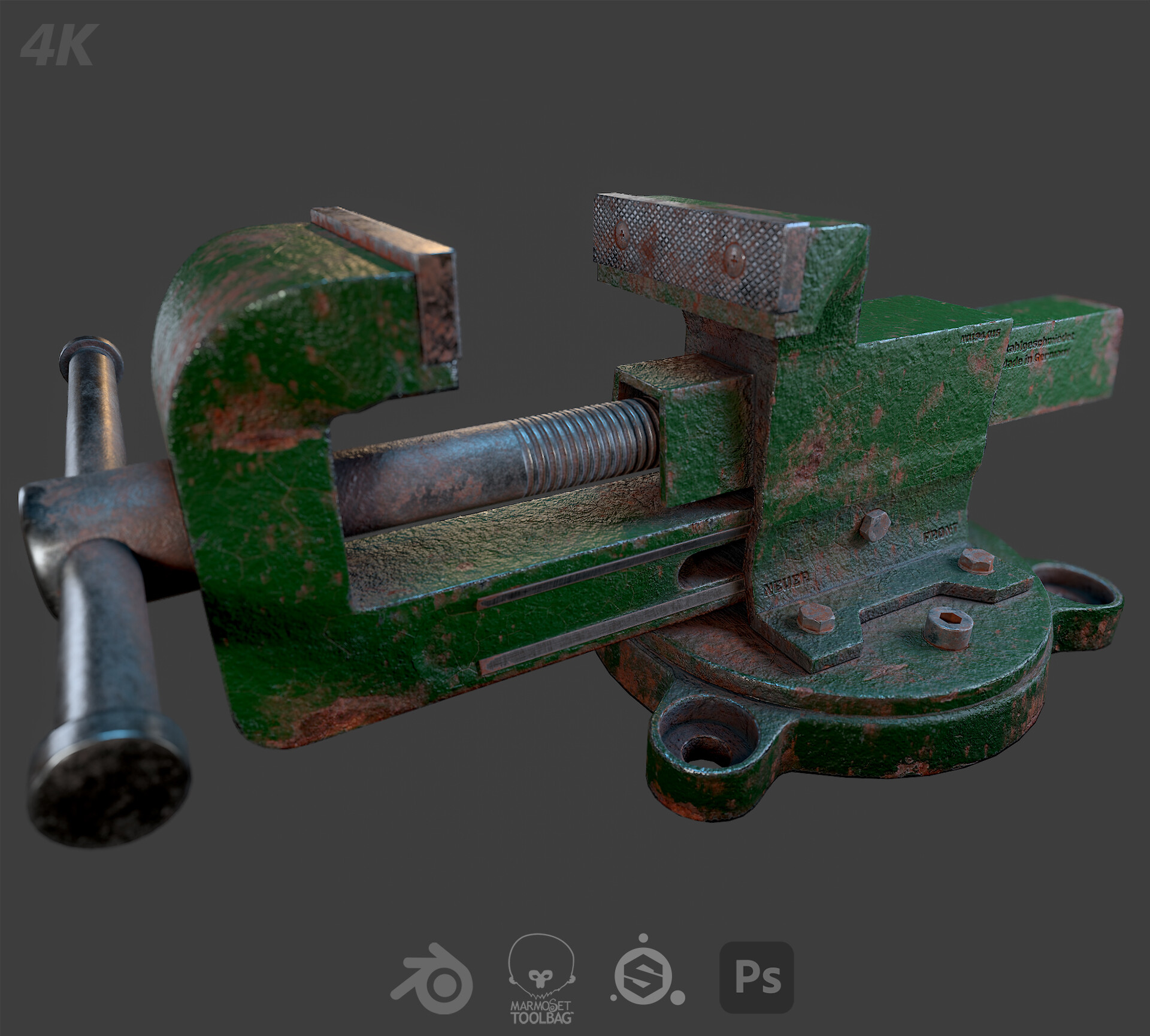 ArtStation - Old rust vise