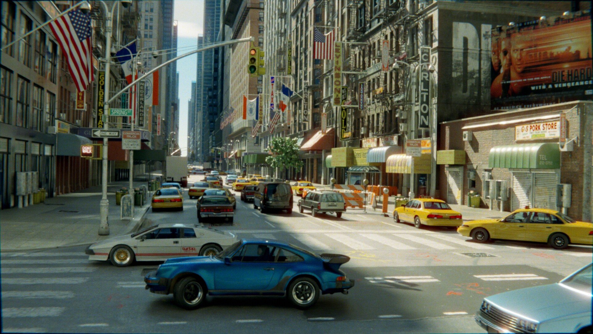 ArtStation - 1995 Manhattan Car Chase (Anim)