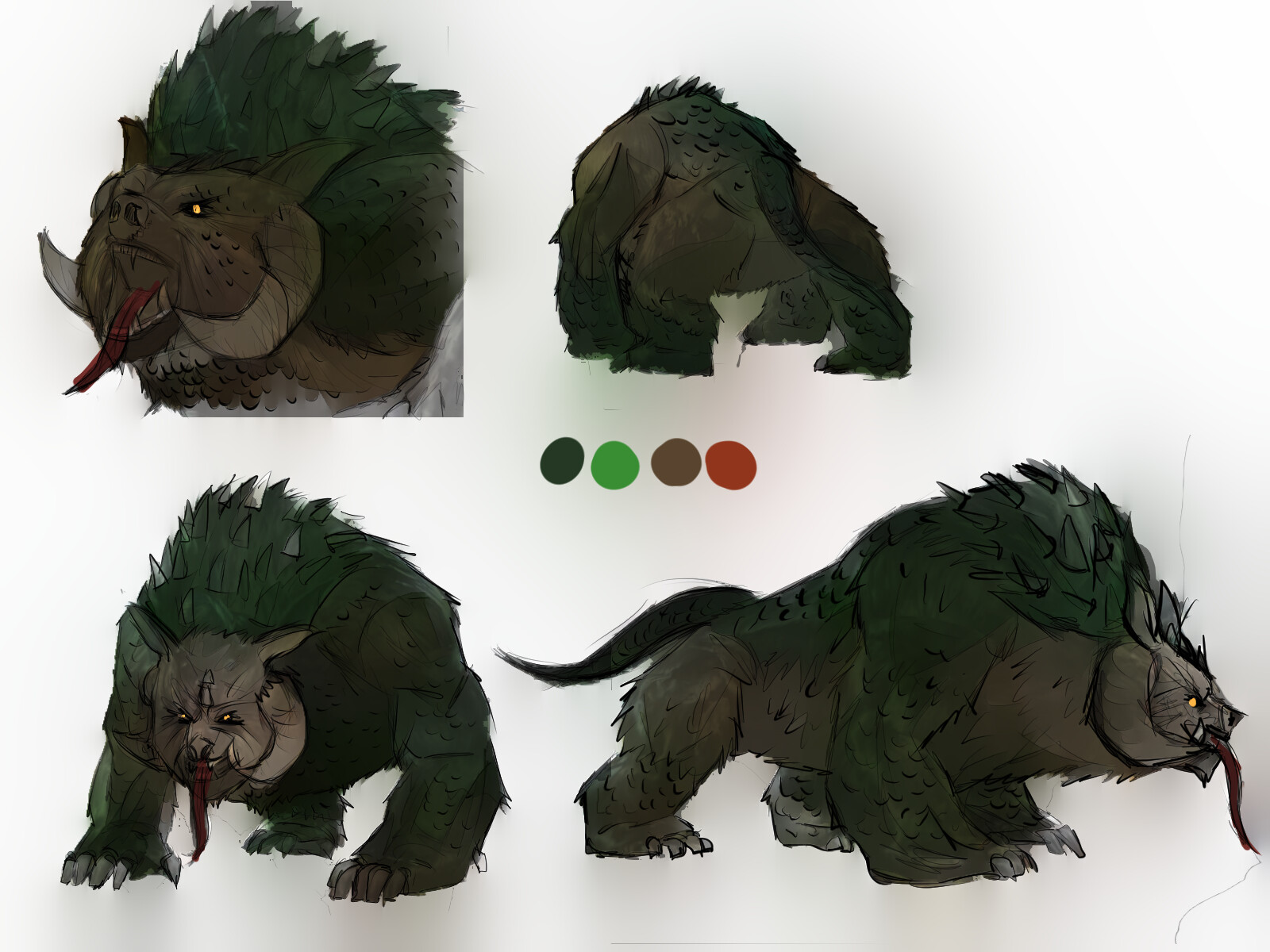 ArtStation - Old rough Character designs