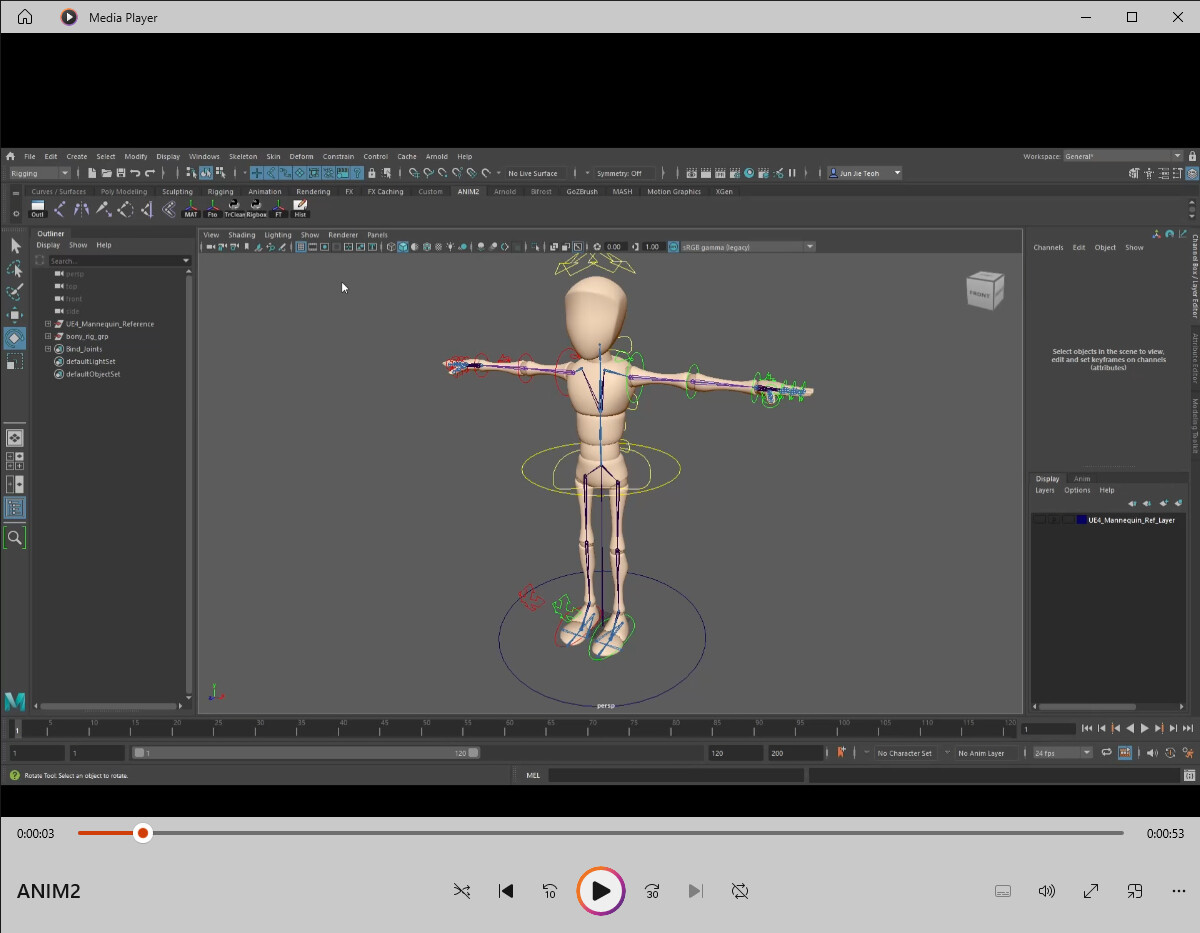 ArtStation - Bipedal Rigging