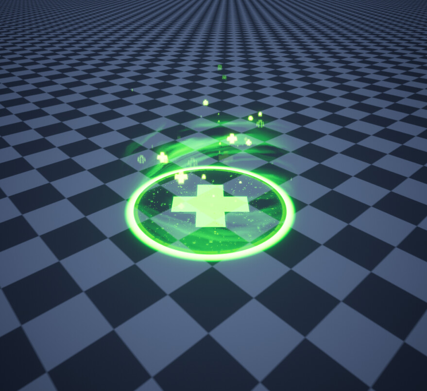 ArtStation - Healing Effect - VFX - UE5 Niagara