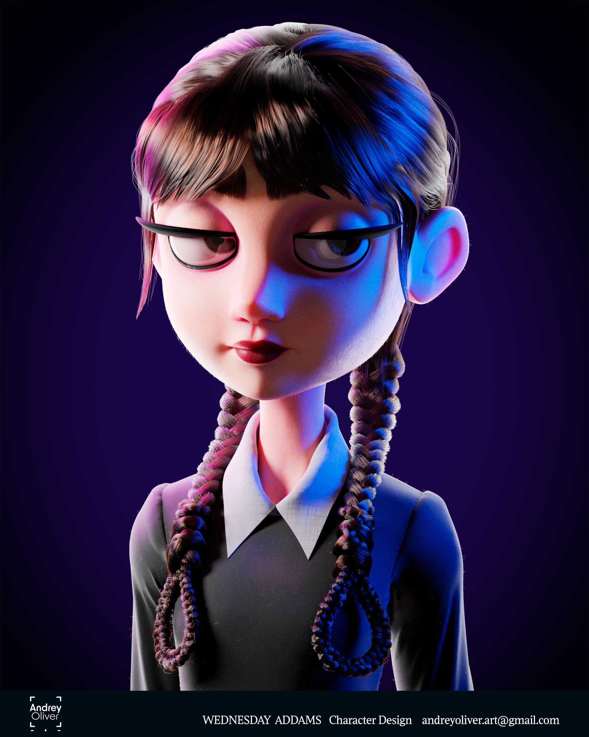 ArtStation - WEDNESDAY ADDAMS