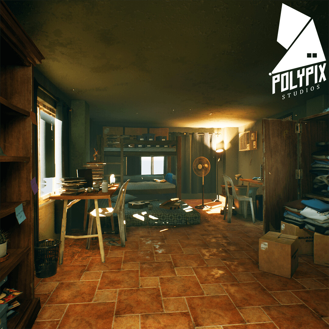 ArtStation - Polypix Studios - Dorm Room
