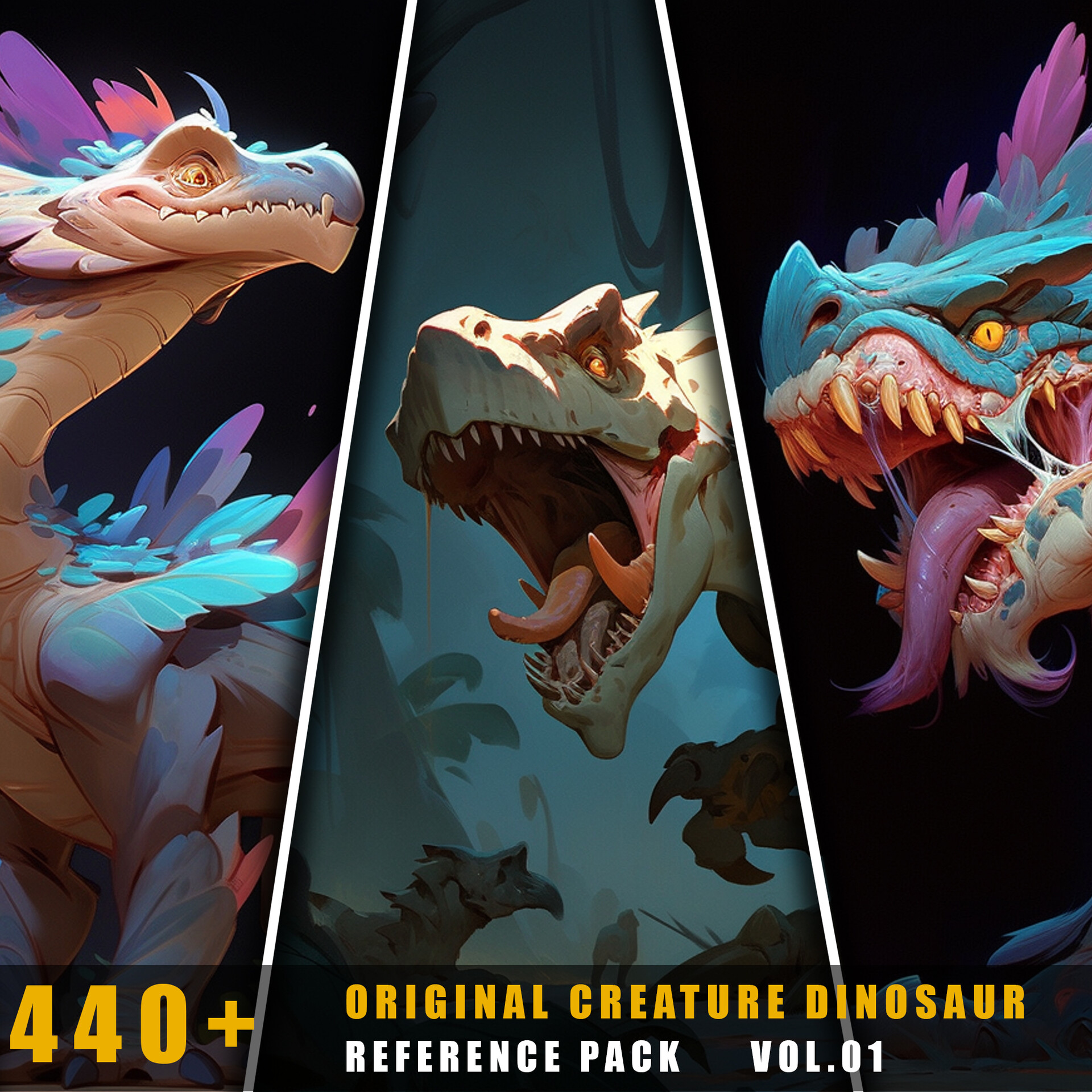 ArtStation - 440+ Original Creature Dinosaur - References Pack Vol.01