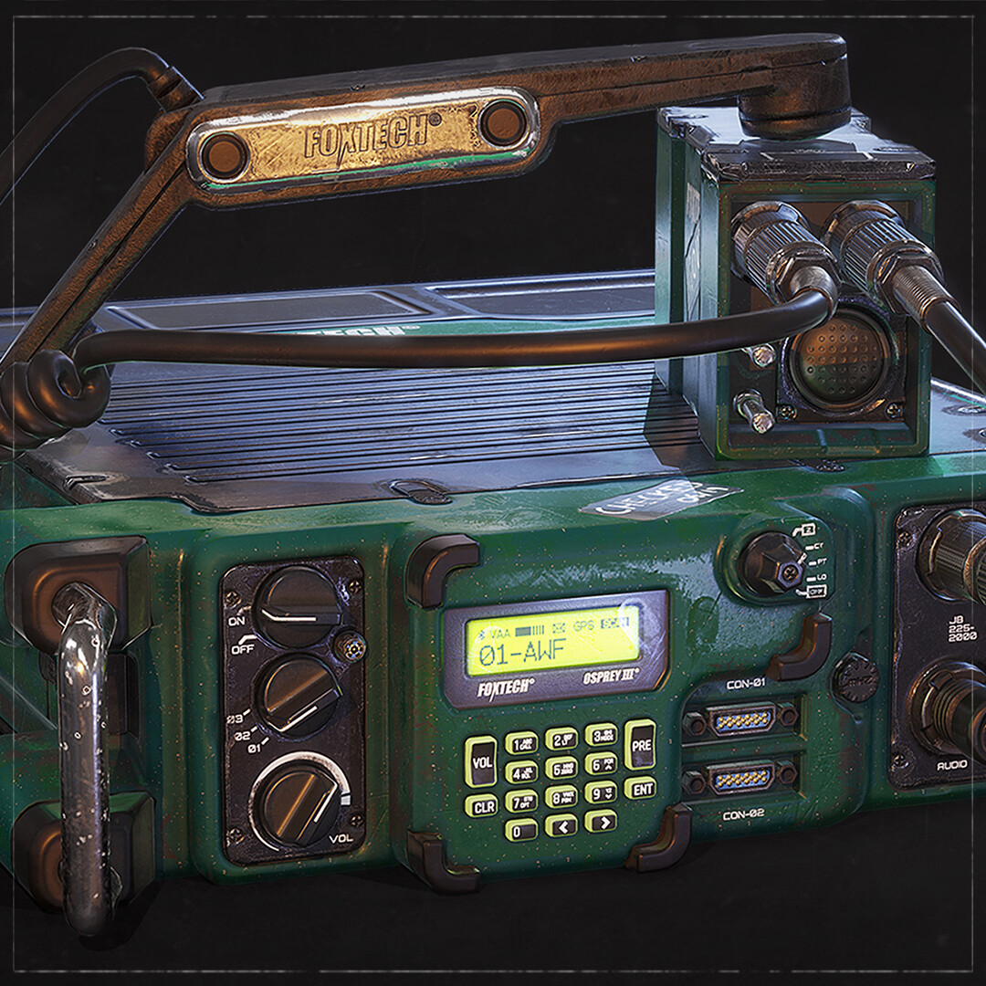 ArtStation - Military Radio - Game Ready Asset