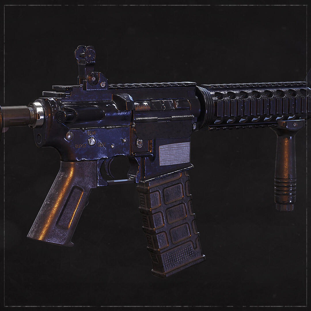 ArtStation - M4A1 - Game Ready Asset