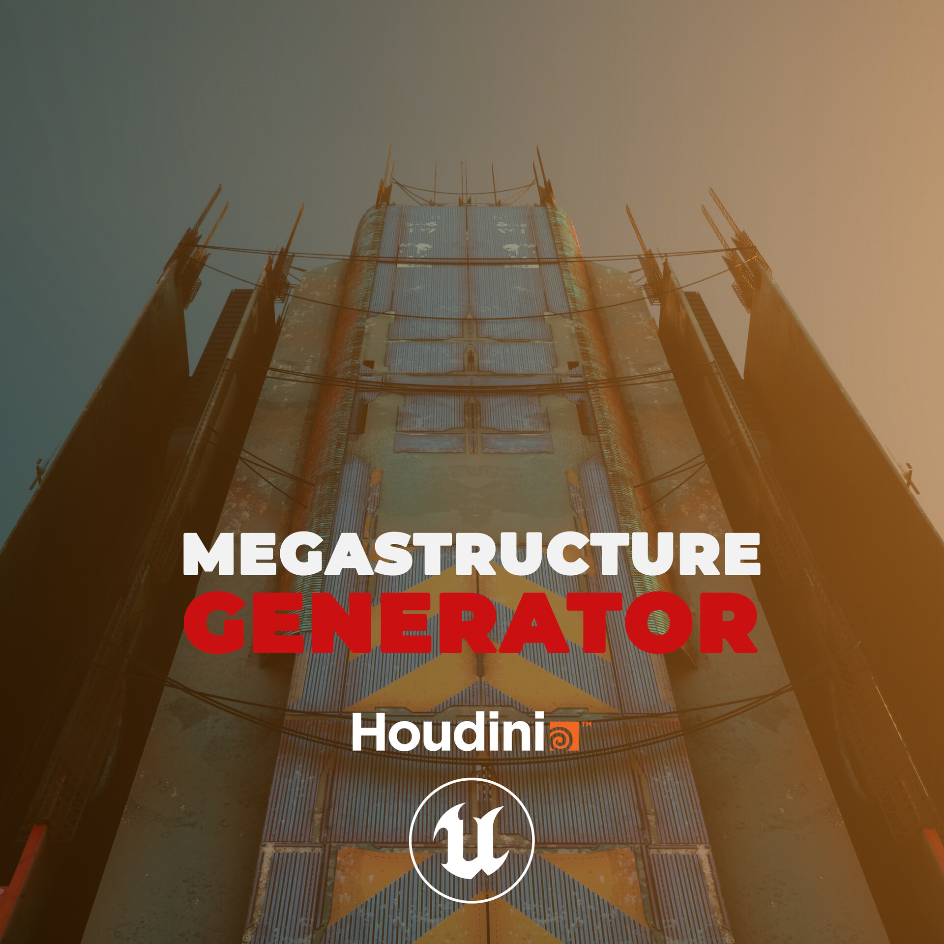 ArtStation - Houdini generated buildings [ Desert City ]