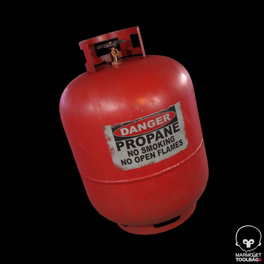 ArtStation - Propane Tank / Low Poly / Game Ready
