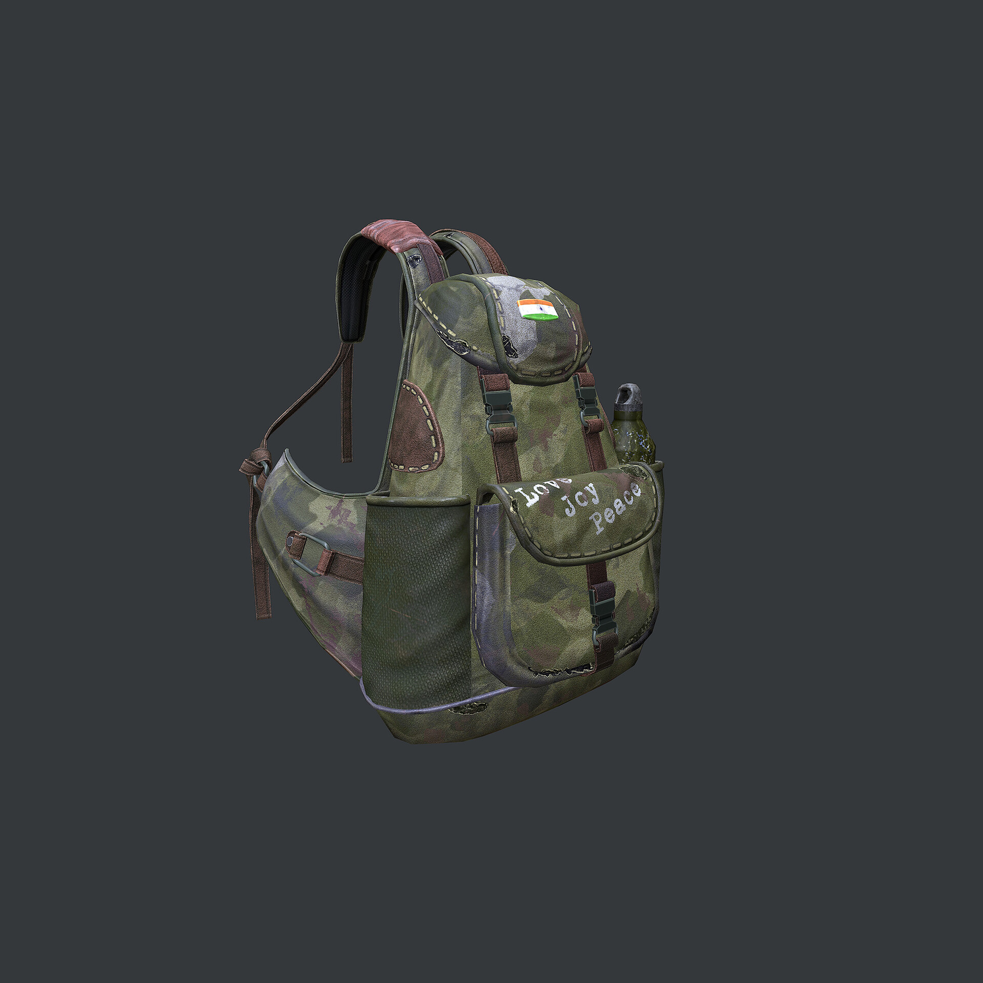 ArtStation - Wild l Military Indian Backpack l Bag