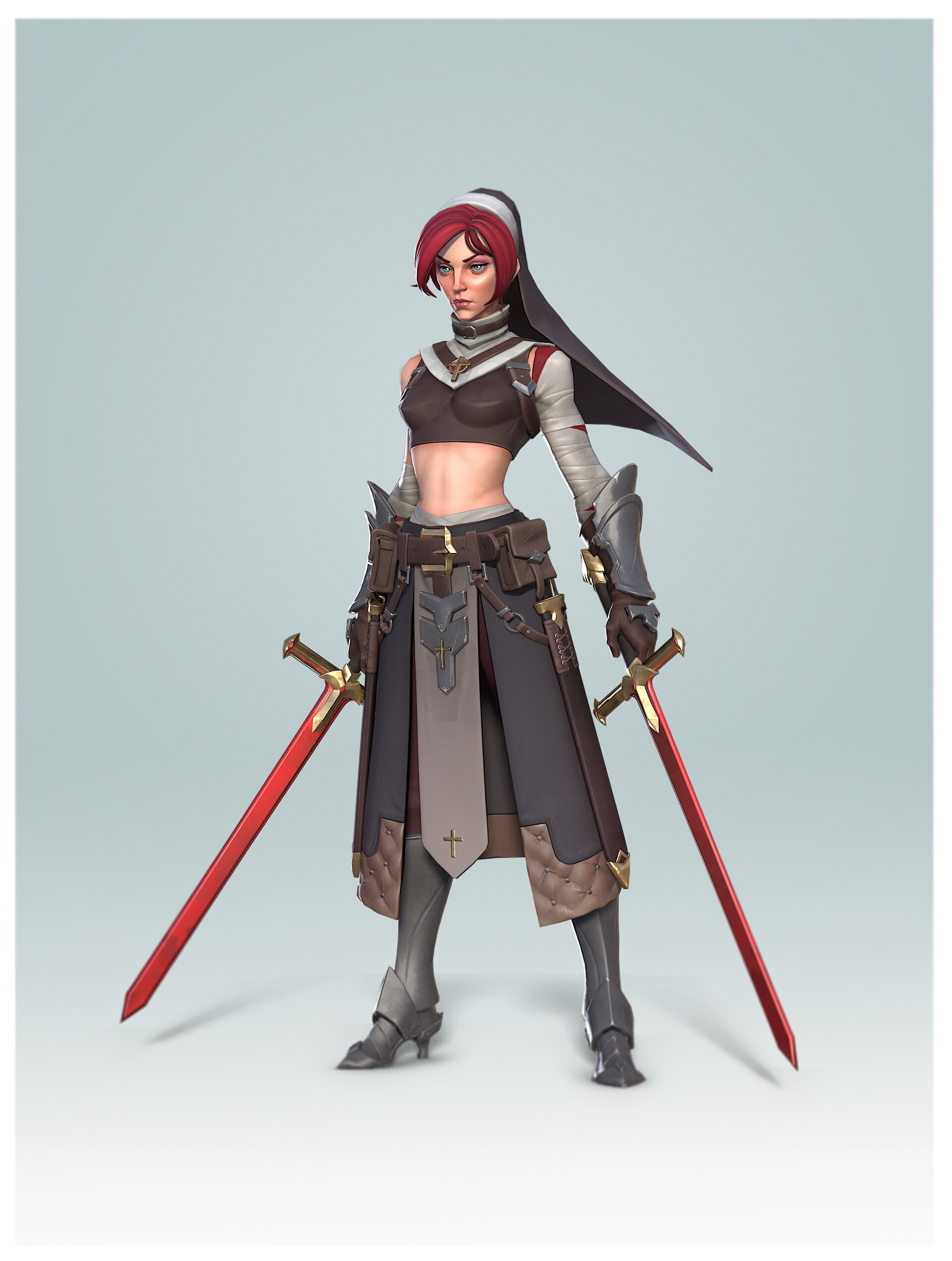 ArtStation - Nun&Armor in 3d