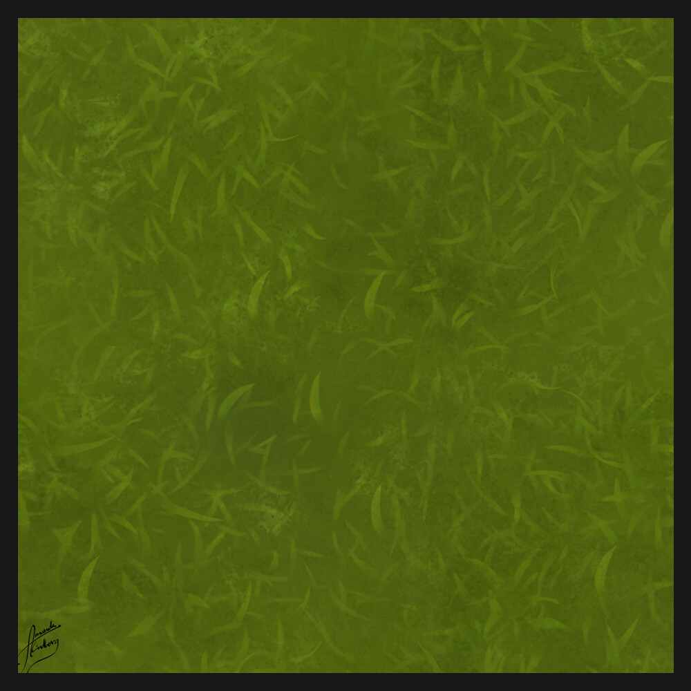 ArtStation - Hand painted texture - Grass