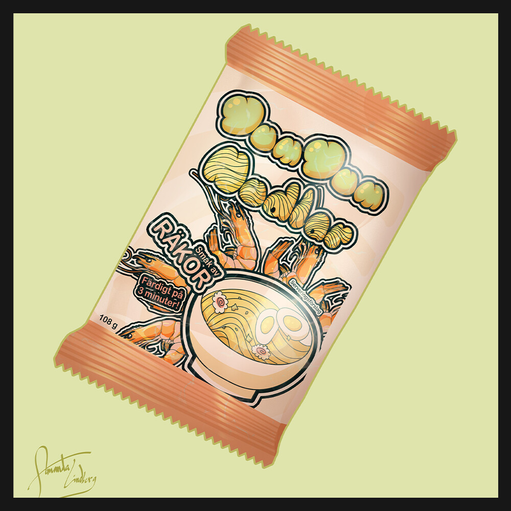 ArtStation - Instant ramen package design