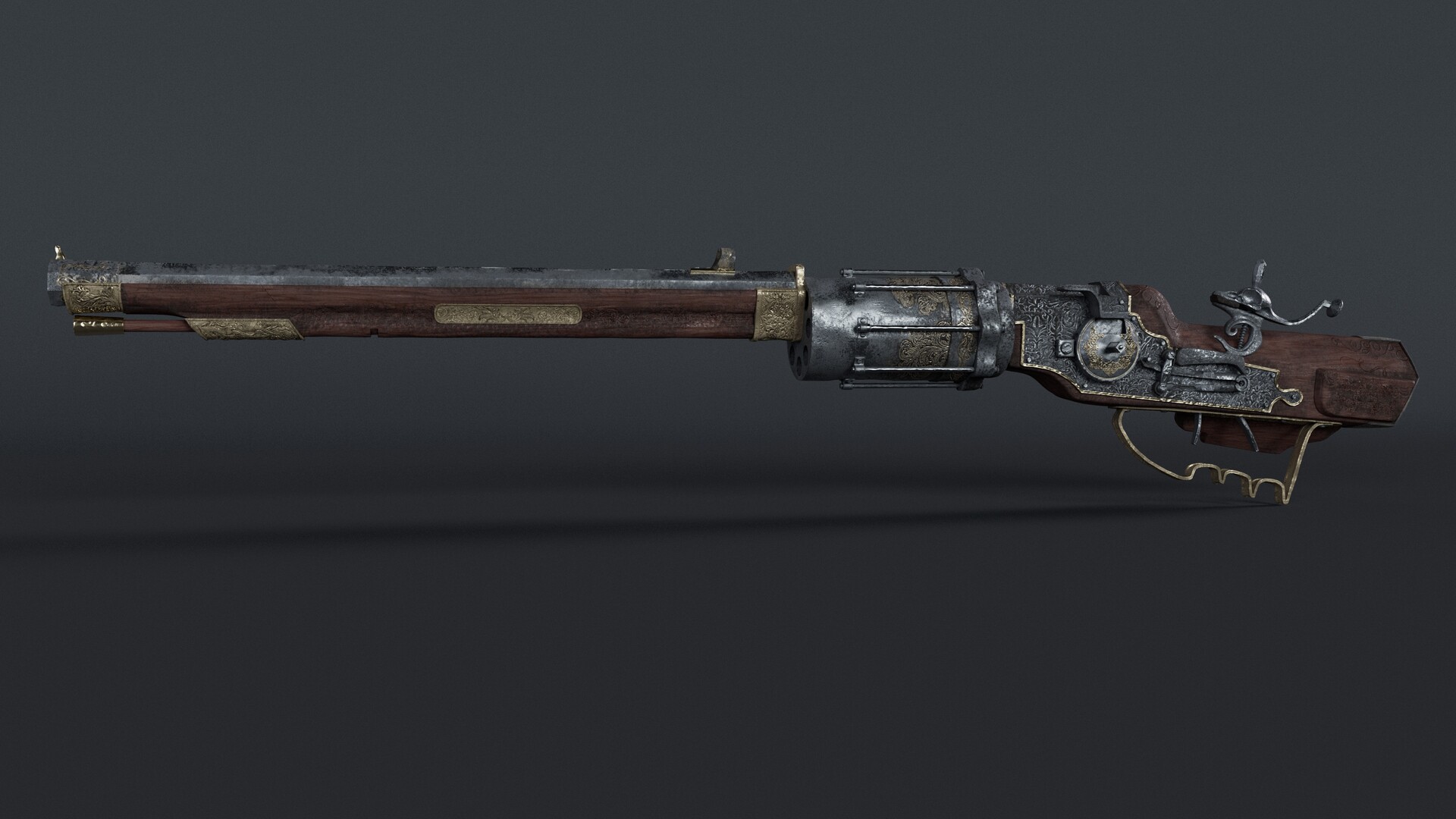 ArtStation - General's Musket for "Dents l'Temps" (Rework)
