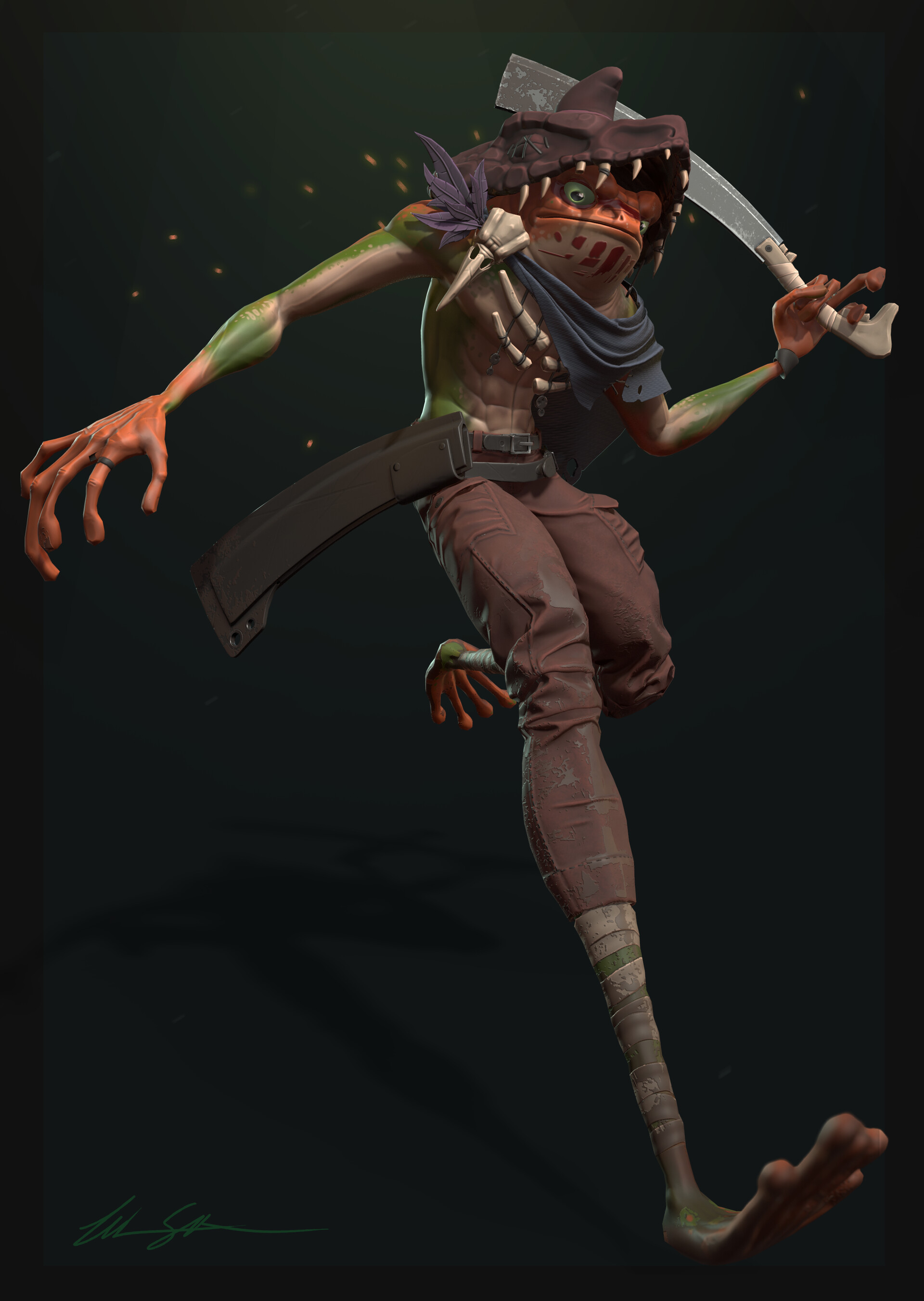 ArtStation - A Bayou Frog named Larry