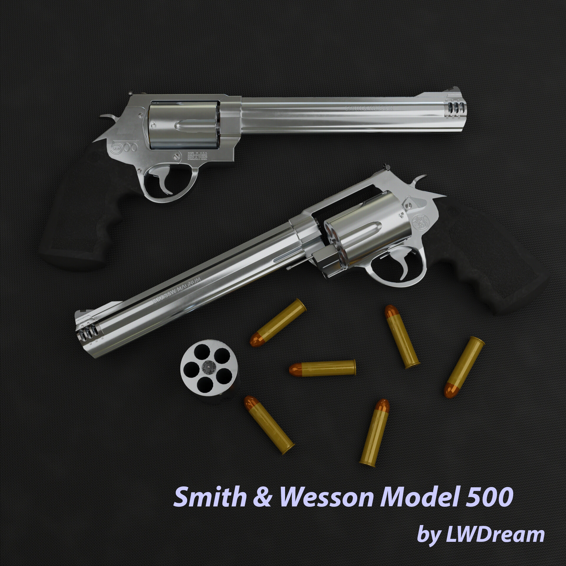 ArtStation - Smith & Wesson Model 500