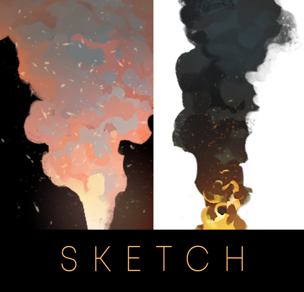 ArtStation - Smoke sketch vfx