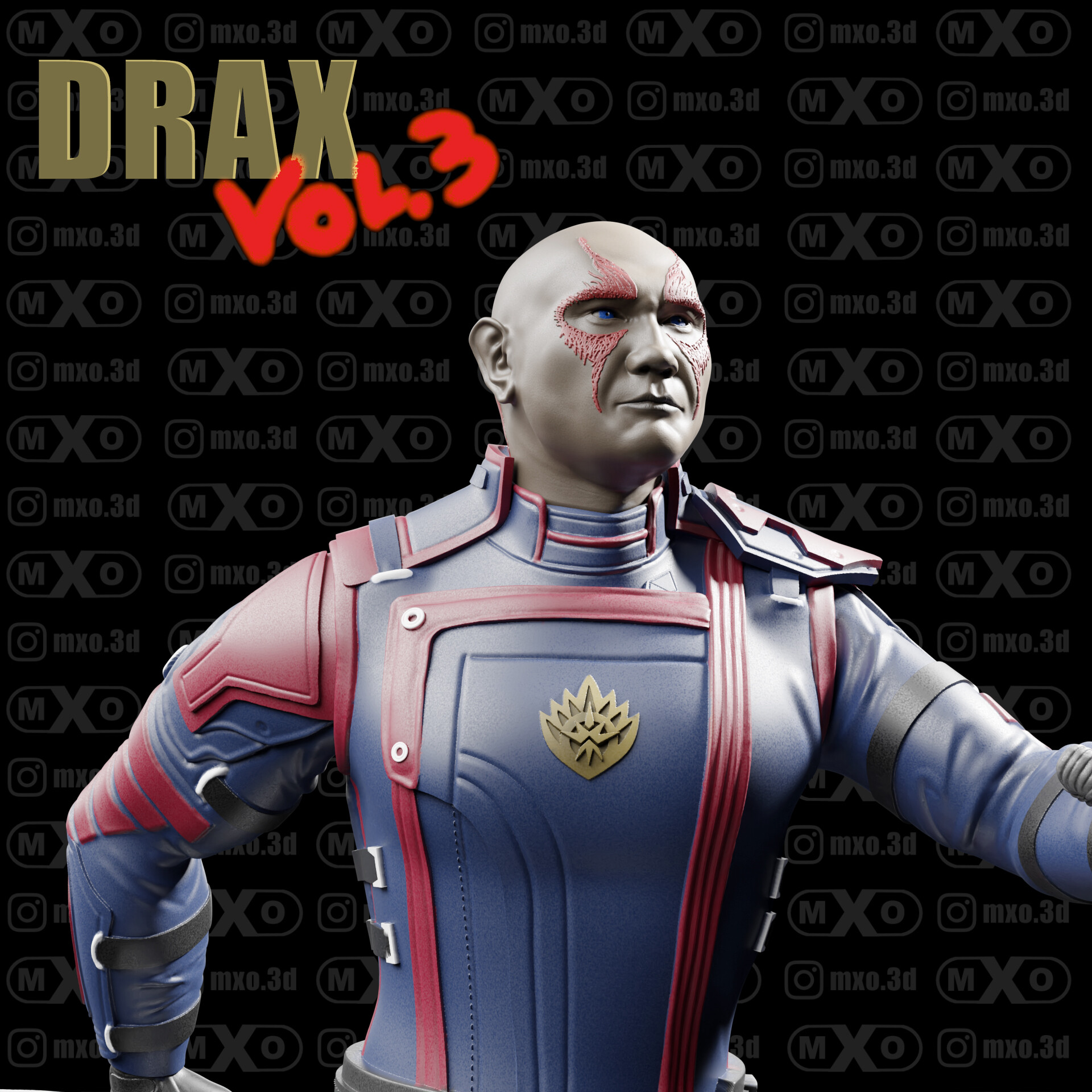 ArtStation - Drax Vol. 3 1/6 STL Statue