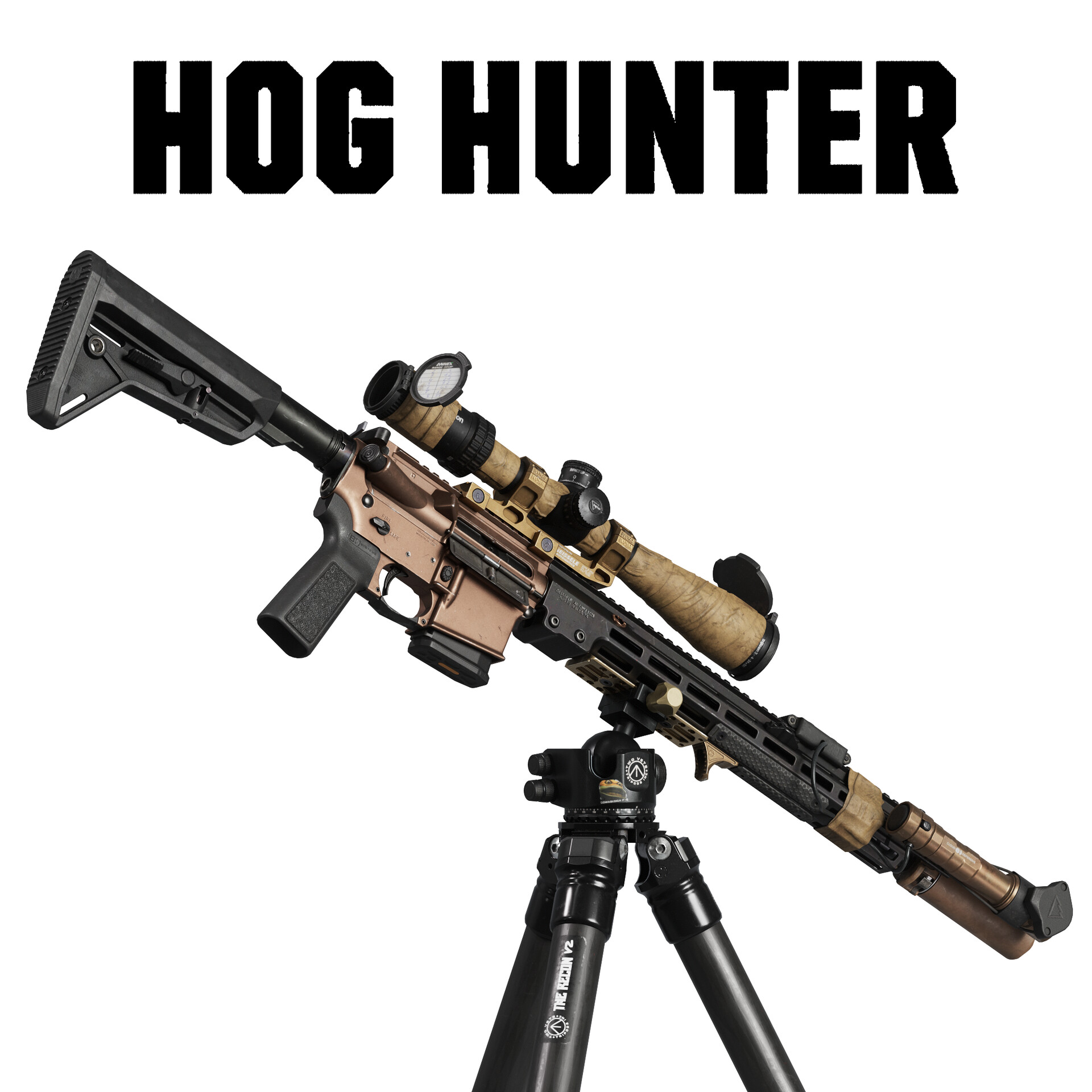 ArtStation - "Hog Hunter" Custom AR-15 Hoghunting Rifle