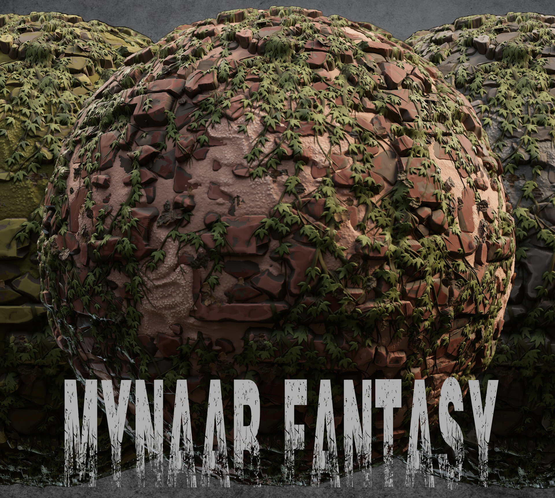 ArtStation - The Mynaar Fantasy - Ancient Stone Wall Overgrown ...