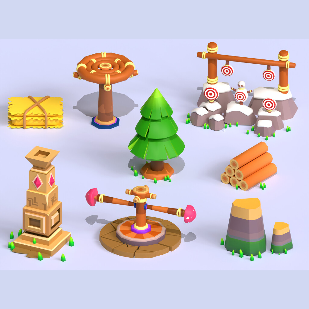 ArtStation - " JOURNEY TO THE TOP " ( Game asset pack )