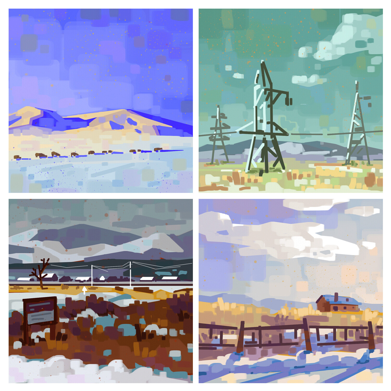 ArtStation - Landscape thumbnails