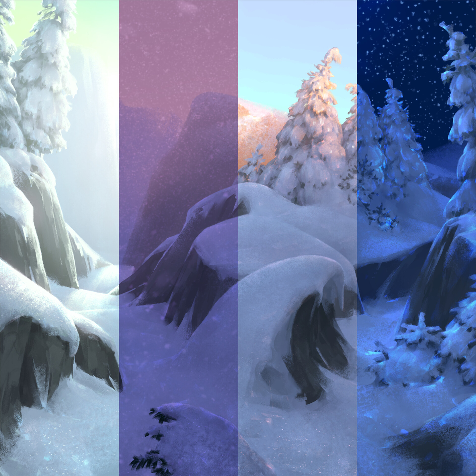 ArtStation - Winter. Shining