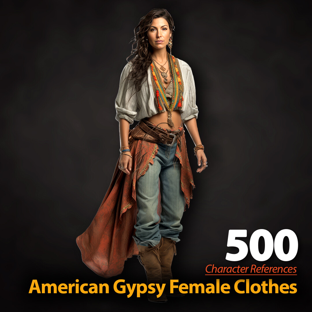ArtStation - 500 American Gypsy Female Clothes. Character References ...