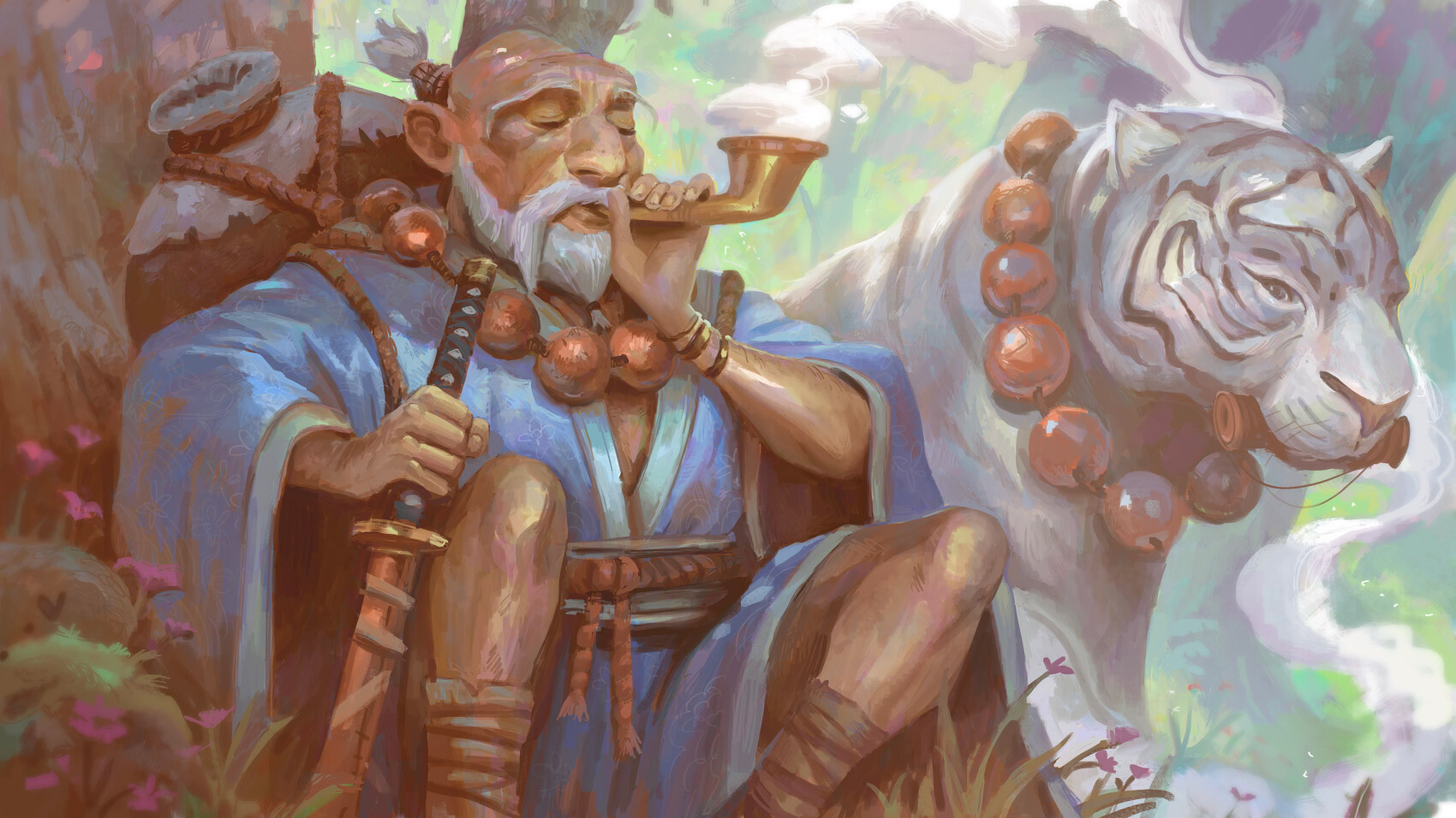 ArtStation - Monk and Tiger