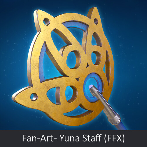 ArtStation - Yuna Staff (FFVII Remake Style)