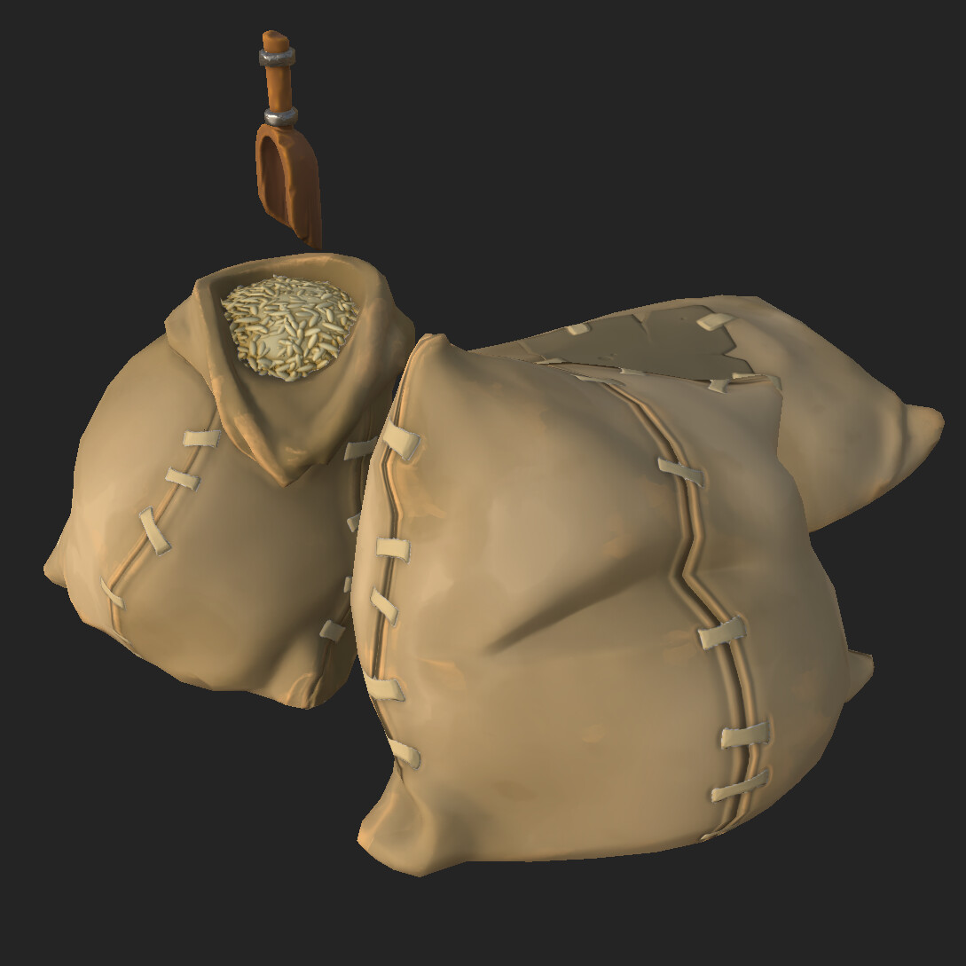 ArtStation - Stylized Sacks