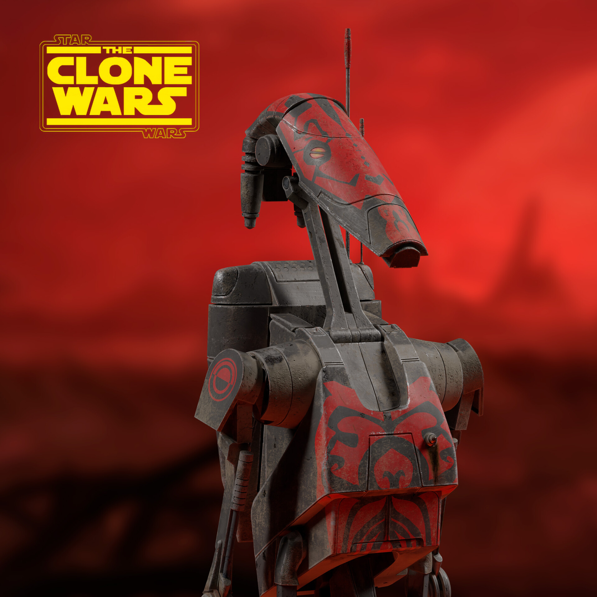 ArtStation - Battle B1 Droid, Star Wars.