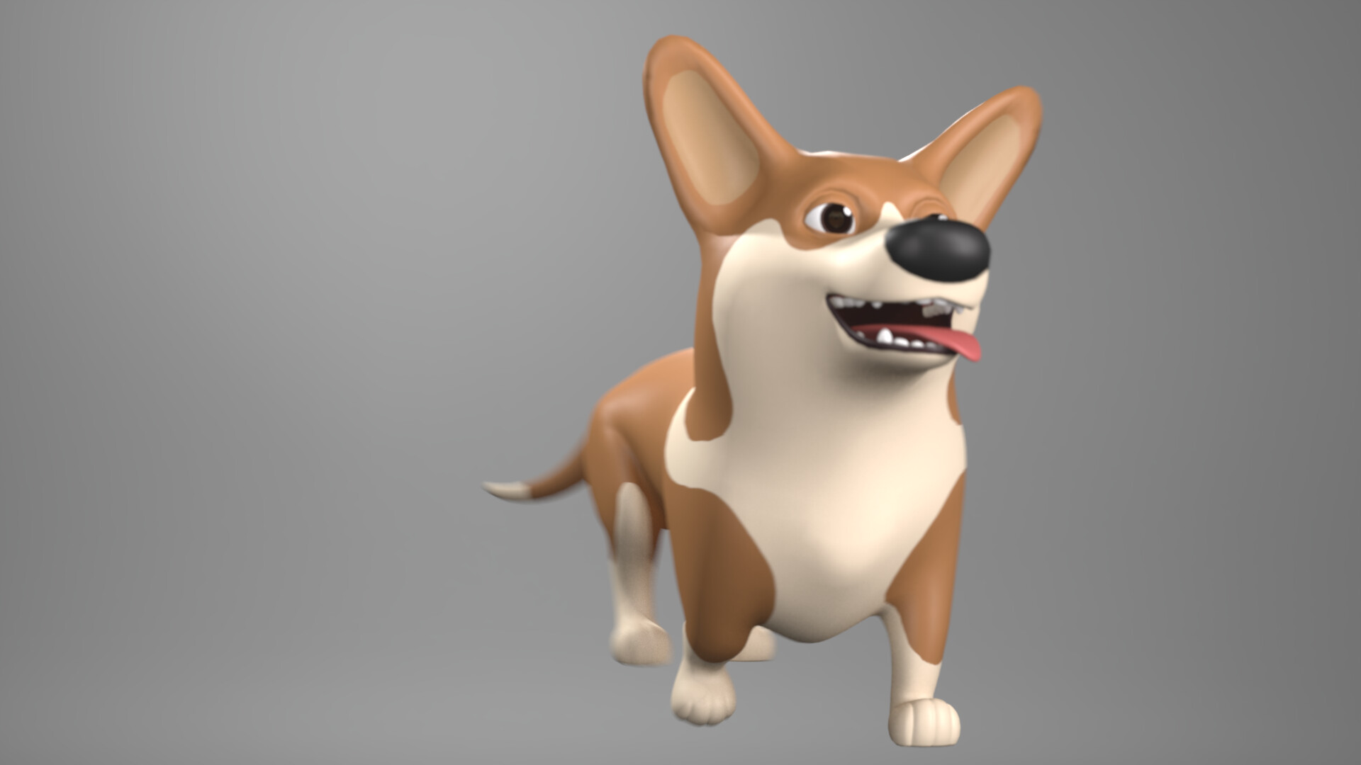 ArtStation - corgie Douglas animation cycle