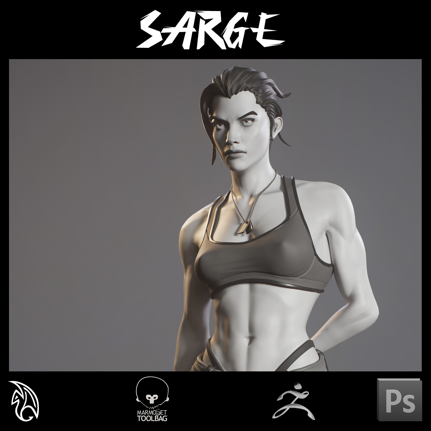 ArtStation - Sarge - Practice Sculpt
