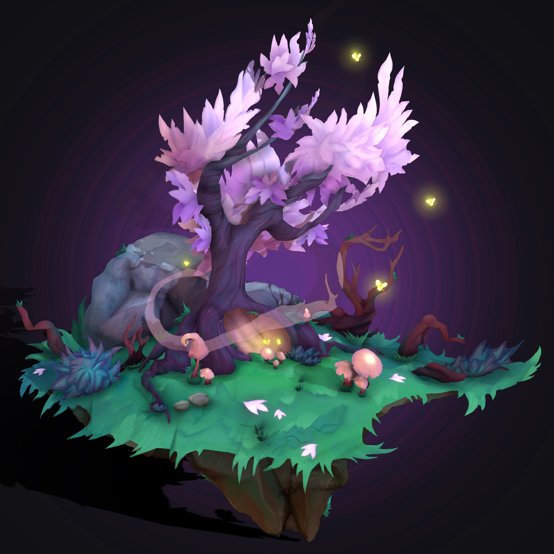 ArtStation - The Foliage Energy Tree