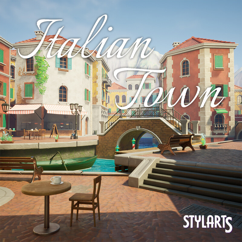ArtStation - Stylized Italian Town