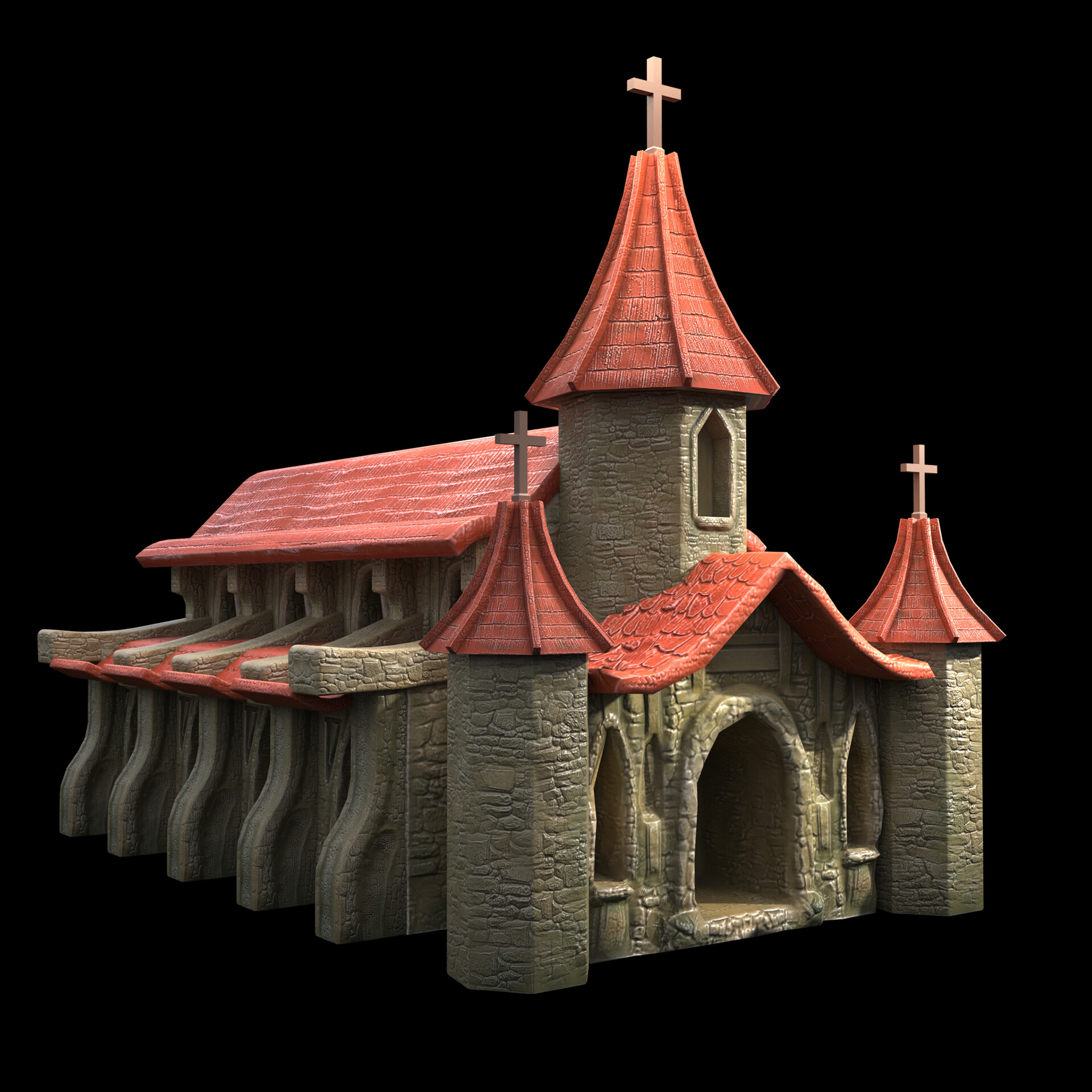 ArtStation - Stylized Church For A Game