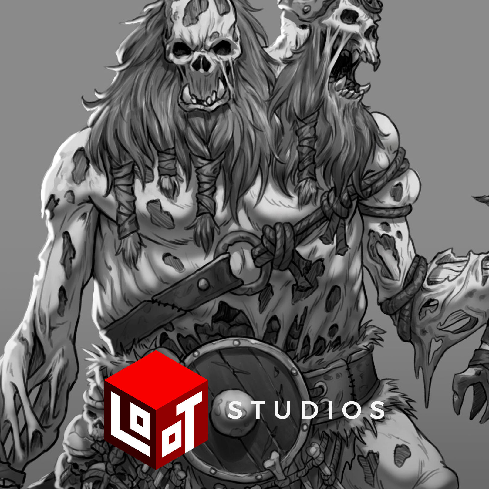 ArtStation - Ettin Undead - Loot Studios
