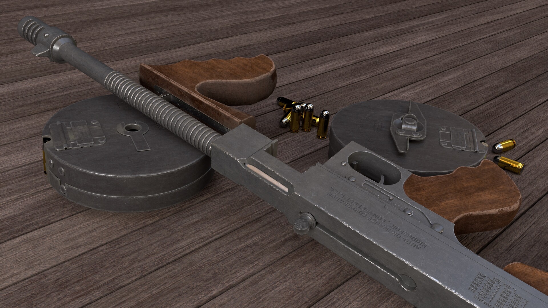 ArtStation - Thompson Submachine Gun - "TOMMY GUN"