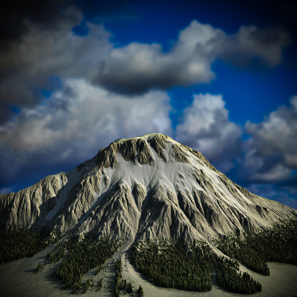 ArtStation - Mountaines with Gaea