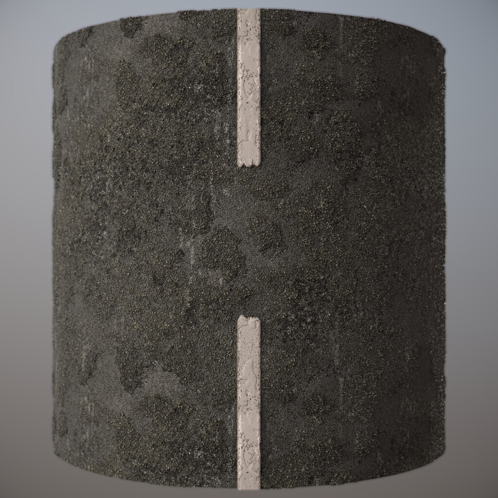 ArtStation - Road, Curb & Car Rust Material Project