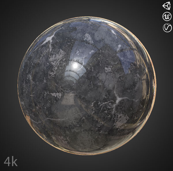 PBR Textures Free Download - Grey Marble 3d Texture PBR in High ...