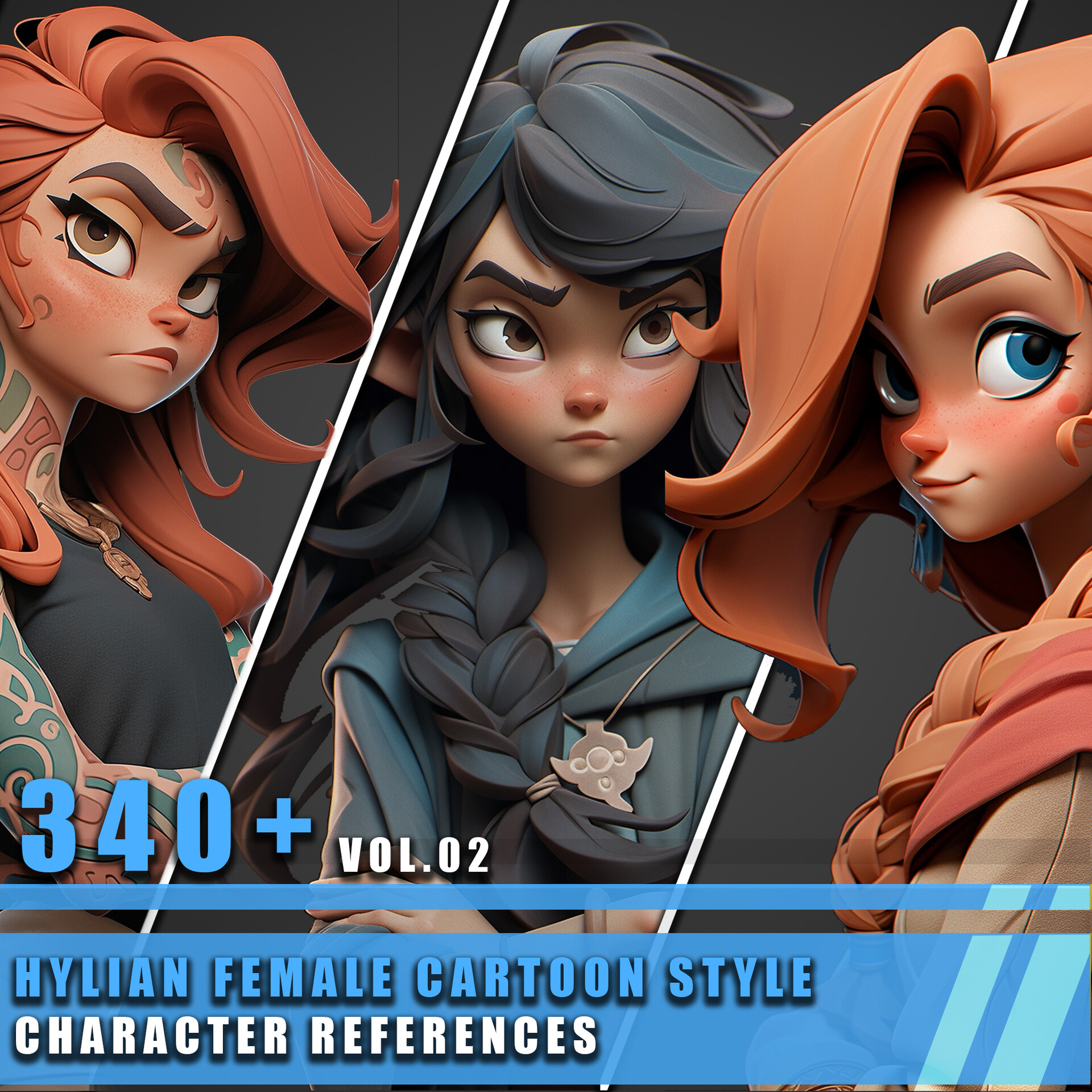 ArtStation - 340+ Hylian Female Cartoon Style - Character References Vol.02