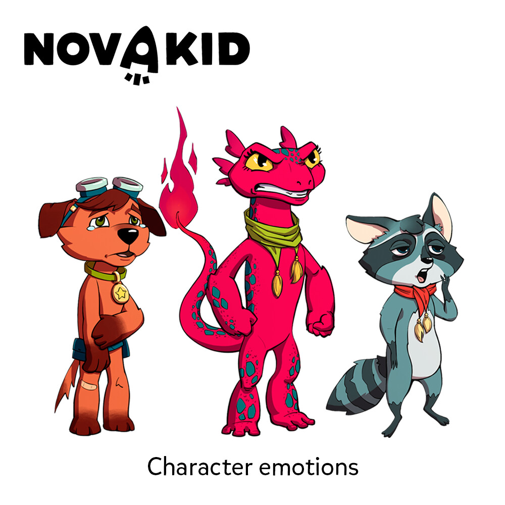 ArtStation - Сharacters emotions \ Novakid © \ Magic Acedemy