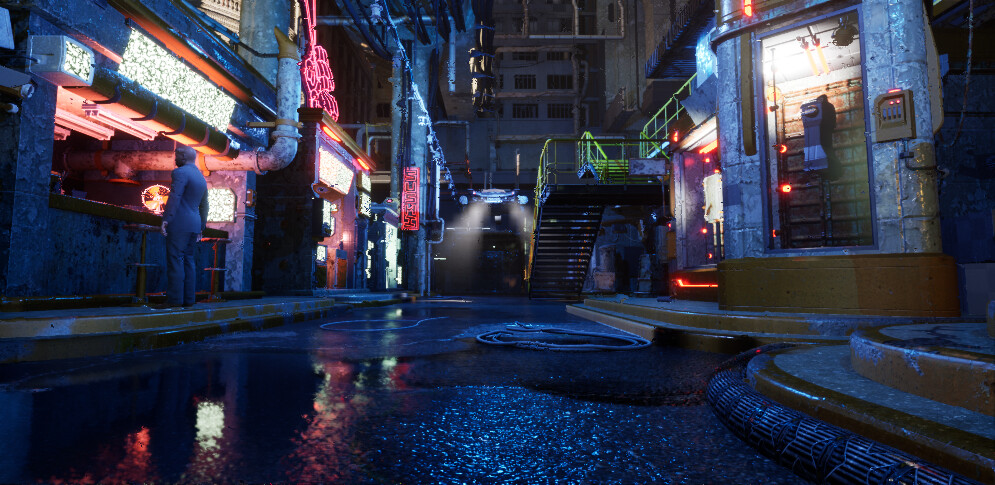ArtStation - Cyberpunk Alley