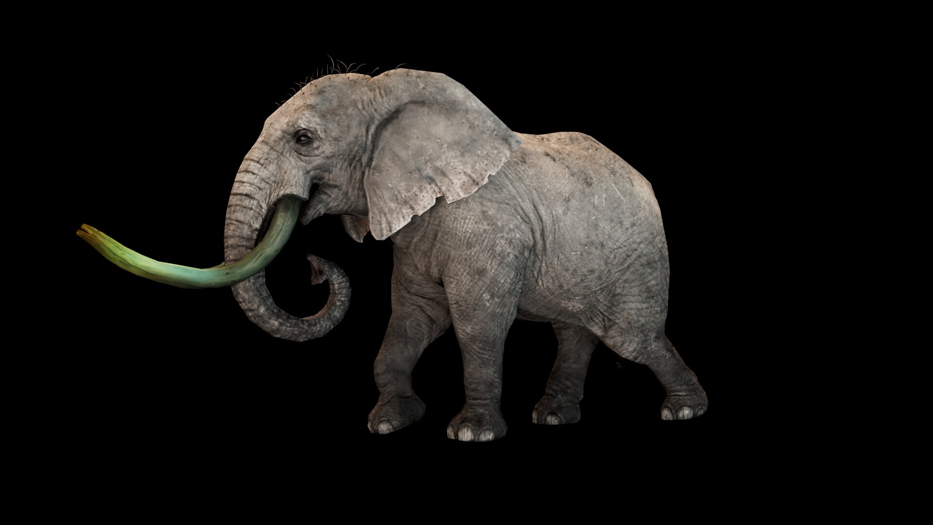 ArtStation - Elephant walking cycle